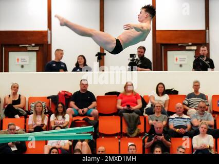 Jake Passmore gareggia nel concorso preliminare maschile 3m durante il ...