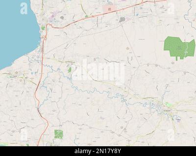 MOCA, comune di Puerto Rico. Aprire la mappa stradale. Località e nomi ...