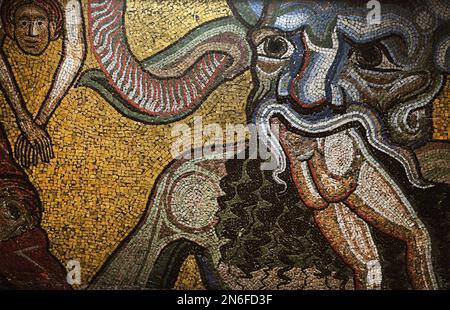 Testa di Satana, dettaglio della sezione "Inferno con Satana" uno i ...
