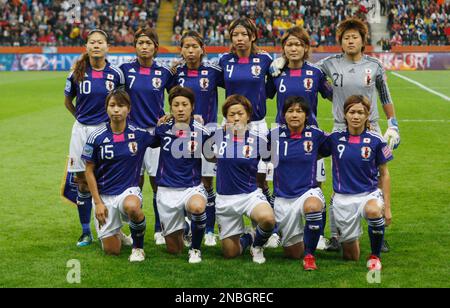 Japan's Homare Sawa, Kozue Ando, Kyoko Yano, Saki Kumagai, Yuki ...