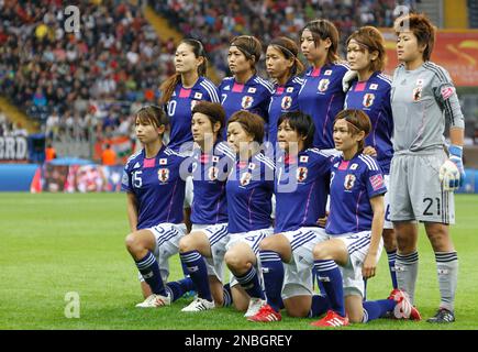 Japan's Homare Sawa, Kozue Ando, Kyoko Yano, Saki Kumagai, Yuki ...