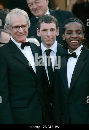 From left, British Gerard Kearns, British actor Justin Moorhouse ...