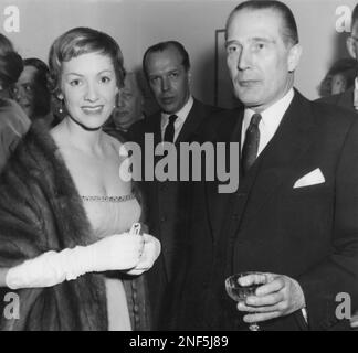 West German actress Ruth Leuwerik, in the role of actress Renate ...