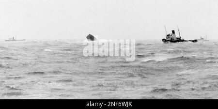 The end of the sea epic of the flying enterprises is shown in these ...