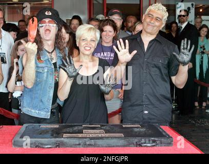 The three surviving members of the '70s punk band The Germs, from left ...