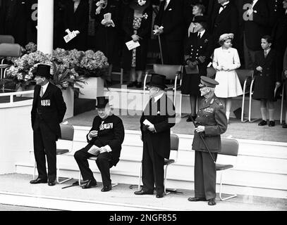 Britain’s Prime Minister Clement Attlee beams at his constituents as he ...