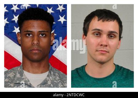 FILE - This combination of photos provided by the U.S. Army and the ...