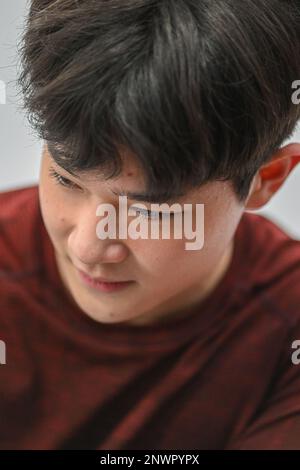 Yudong CHEN (CHN), durante il Free Skating maschile, ai Four Continents Figure Skating ...