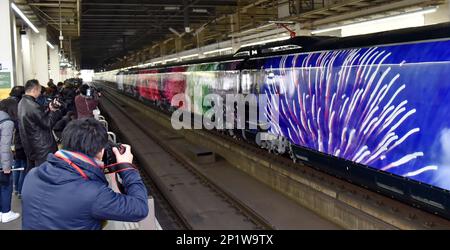 East Japan Railway Co.unveils the Genbi Shinkansen (R) , created by ...