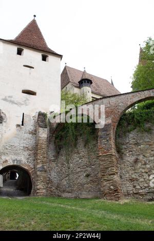 Merlature sulla chiesa medievale fortificata di San Nicola vicino a Nin ...