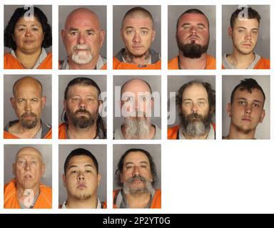 This combination of booking photos provided by the McLennan County ...