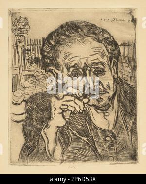 Vincent van Gogh uomo con un tubo (ritratto del dottor Paul Gachet Foto ...
