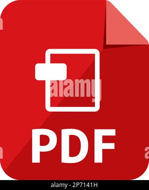 Formato icona file PDF. Icona doc vettoriale del pulsante immagine del ...