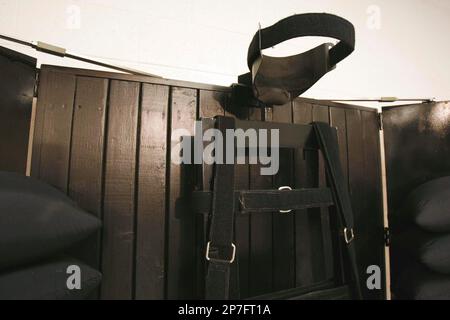The execution chamber at the Utah State Prison after Ronnie Lee Gardner ...