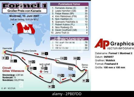 GRA106 GRAFIK FORMEL 1 MONTREAL 2 - Detailzeichnung und Beschreibung ...