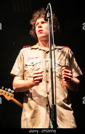 Segrate Italia. 23 marzo 2023. La band post-punk INGLESE SHAME suona ...