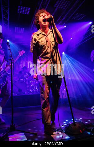 Segrate Italia. 23 marzo 2023. La band post-punk INGLESE SHAME suona ...