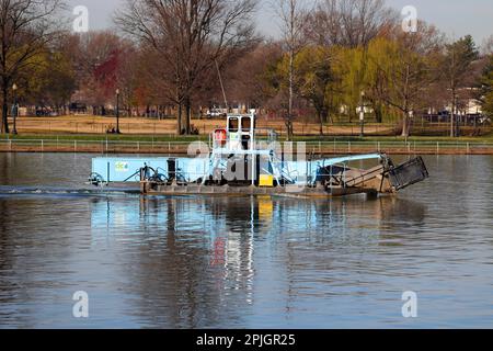 Il canale di Washington e il fiume Potomac a Washington DC, USA Foto ...