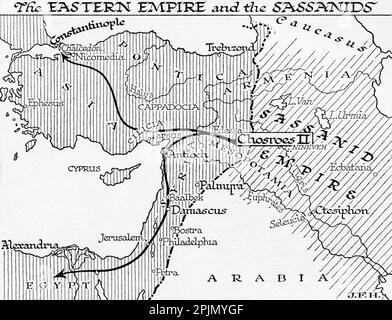 Mappa dell'Impero Persiano Foto stock - Alamy