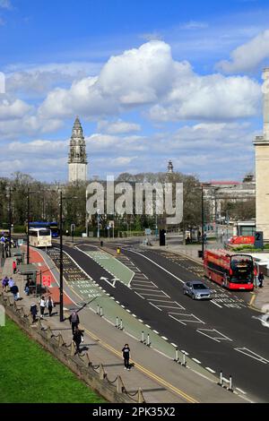 Cardiff bus dei trasporti pubblici del Galles Regno Unito Foto stock ...