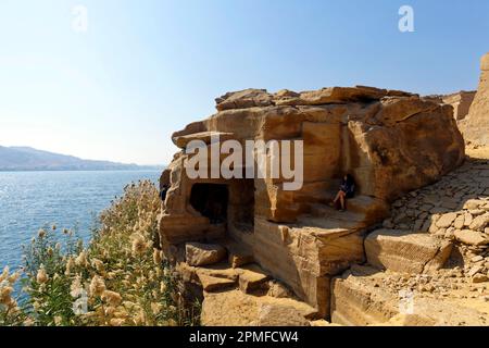Egitto, Alto Egitto, valle del Nilo, Gebel Silsileh (Jebel Silsilah ...