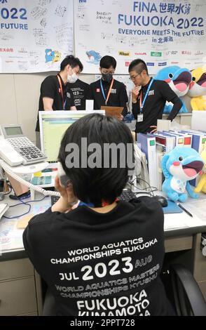 Fukuoka, Giappone. 14 luglio 2023. La svedese Elna Widerstrom gareggia ...