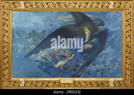 Notte con il suo treno di stelle, 1912. Artista: E.R.Hughes (Edward ...