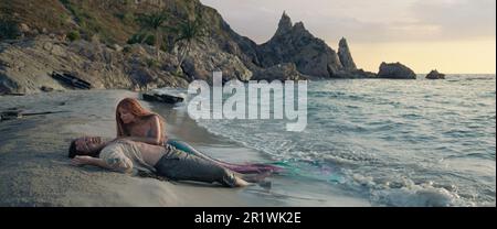 LA SIRENETTA, da sinistra: Giona Hauer-re, Halle Bailey come Ariel ...
