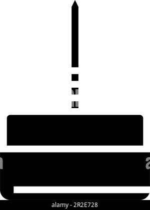 illustrazione a colori dell'icona di montaggio dei mobili glide ...