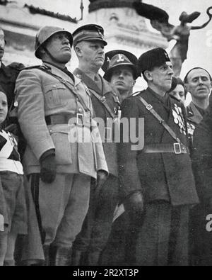 1939 : Il fascista italiano Duce BENITO MUSSOLINI in occasione della ...