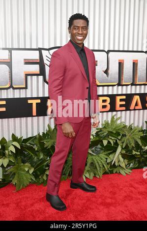 Tongayi Chirisa attends the premiere of "Transformers: Rise of the ...
