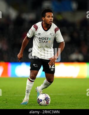 Korey Smith del Derby County durante la partita Sky Bet League One al ...