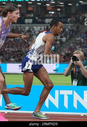 David SOMBE della fra Final 4X400M METRI STAFFETTA UOMINI durante i ...