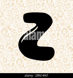 Bubbly Alphabet N , Black Alphabet Vector, Alphabet Vector, Alphabet ...