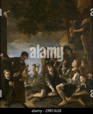 Niños jugando a los dadi, de Pedro Núñez de Villavicencio (Museo del ...