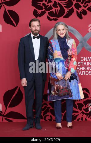 Prince Aimone and Princess Olga of Savoy Aosta attend the funeral of ...