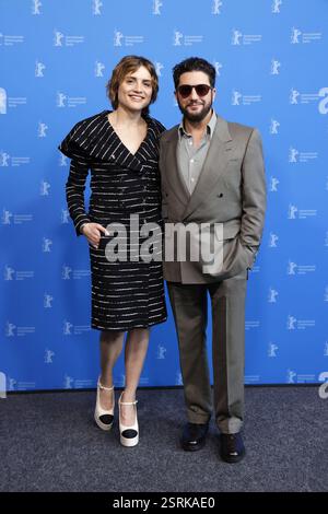 John Magaro, Mala Emde und Alexander Scheer bei der Medienboard Party ...