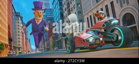 PAW PATROL: THE MIGHTY MOVIE, from Left: Chase (voce: Christian Convery ...