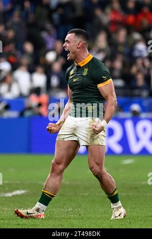 Jesse Kriel durante la partita finale di Rugby union World Cup XV RWC ...