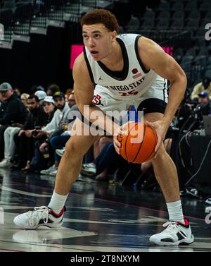 E 19 novembre 2023 Las Vegas, NV U.S.A. San Diego State Forward Elijah ...