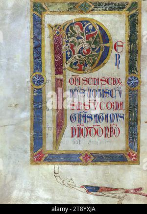 Il St. Francesco Missale, iniziale "i" in forma di bue che rappresenta Luca, oggi conosciuto ...