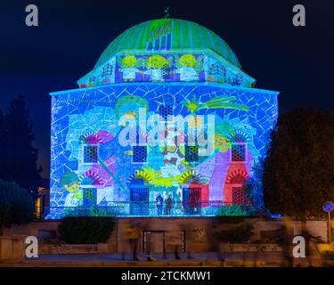 Europa, Ungheria, città di Pecs, incredibile mercatino di natale nell ...