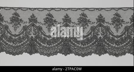 Striscia nera lucida con tre foglie a molla sotto moti ovali e ...