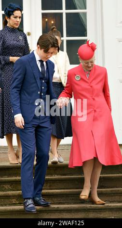 Foto - il principe Christian scorterà sua nonna la regina Margrethe giù ...