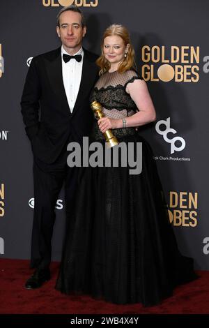 Matthew Macfadyen, Sarah Snook und Kieran Culkin mit den Preisen, für ...