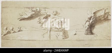 Produzione fotografica di un disegno di Rafaël, Abraham Offert Isaak ...