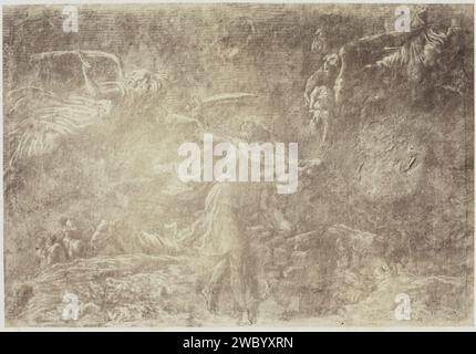 Produzione fotografica di un disegno di Rafaël, Abraham Offert Isaak ...