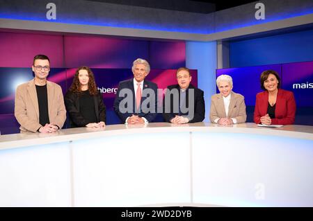 George Weinberg und Marie-Agnes Strack-Zimmermann in der ARD-Talkshow ...