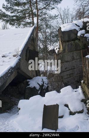 Zossen, Germania - 20 gennaio 2024: Bunker Zeppelin e Maybach a ...