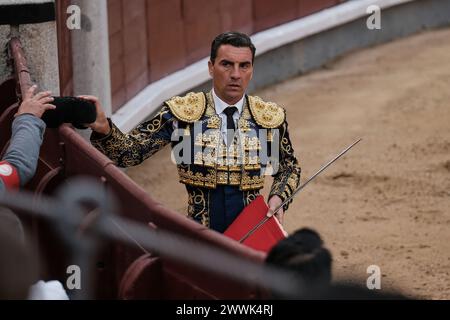 Il torero Octavio Chacón durante la corrida di Corrida Toros de Domingo ...
